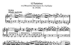 12 Variations on "Je suis Lindor" Piano - Partituren - Cantorion - Gratis partituren, gratis ...